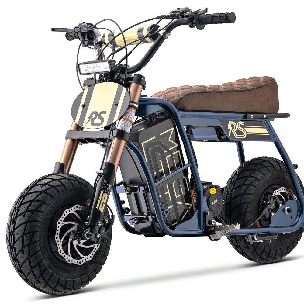 EBOX Dragster RS 5.4kW Electric Mini Bike — Navy | Garland Powersports